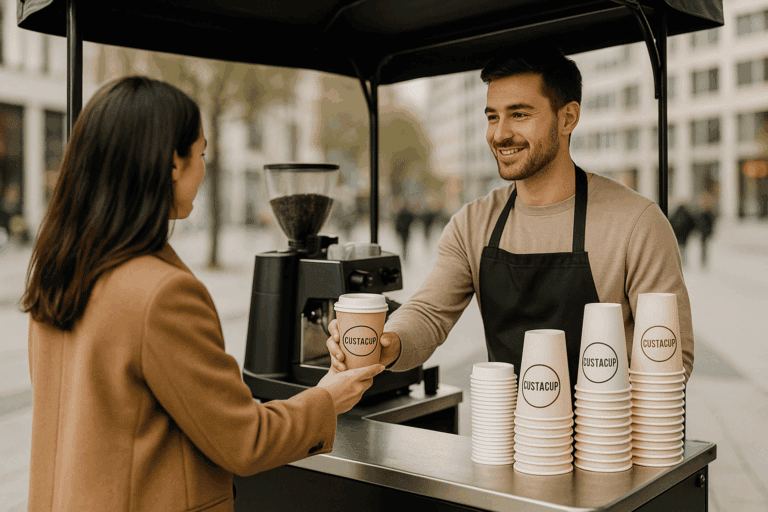 Custom Coffee Cups for Mobile Carts | CustaCup