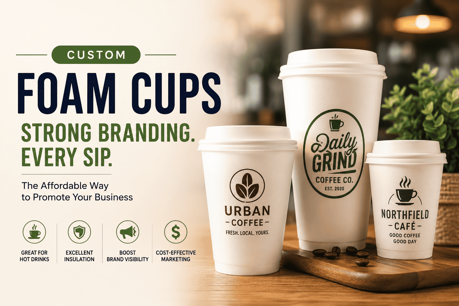 Custom Beer Cups for Breweries – Printed PET in Bulk